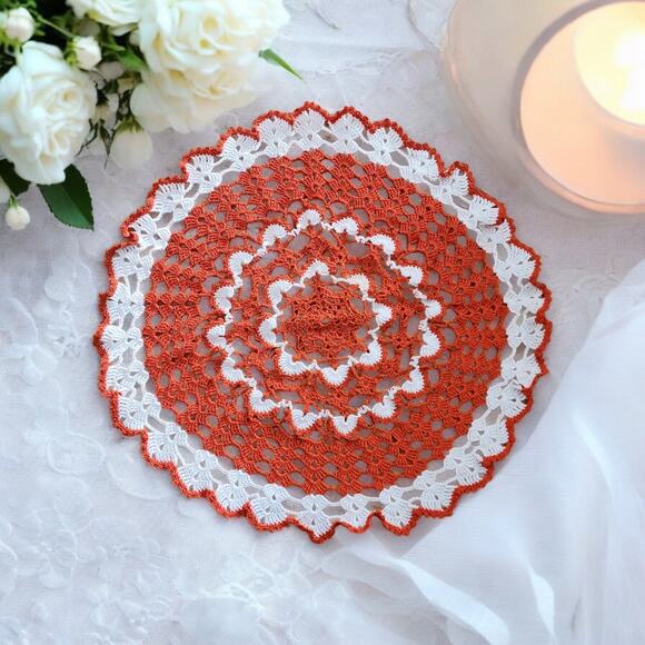 Handmade | Accents | Hand Crocheted Doily Vintage Pattern Grannys ...